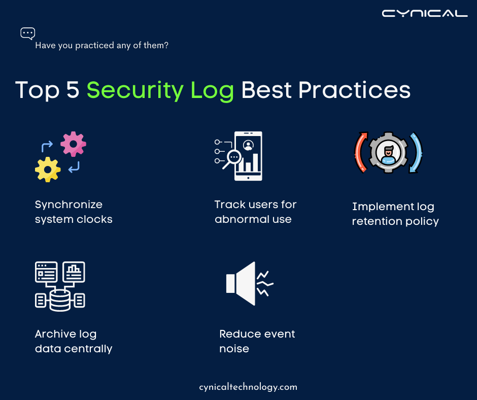 Keep sensitive data out of logs with the best security log practices.